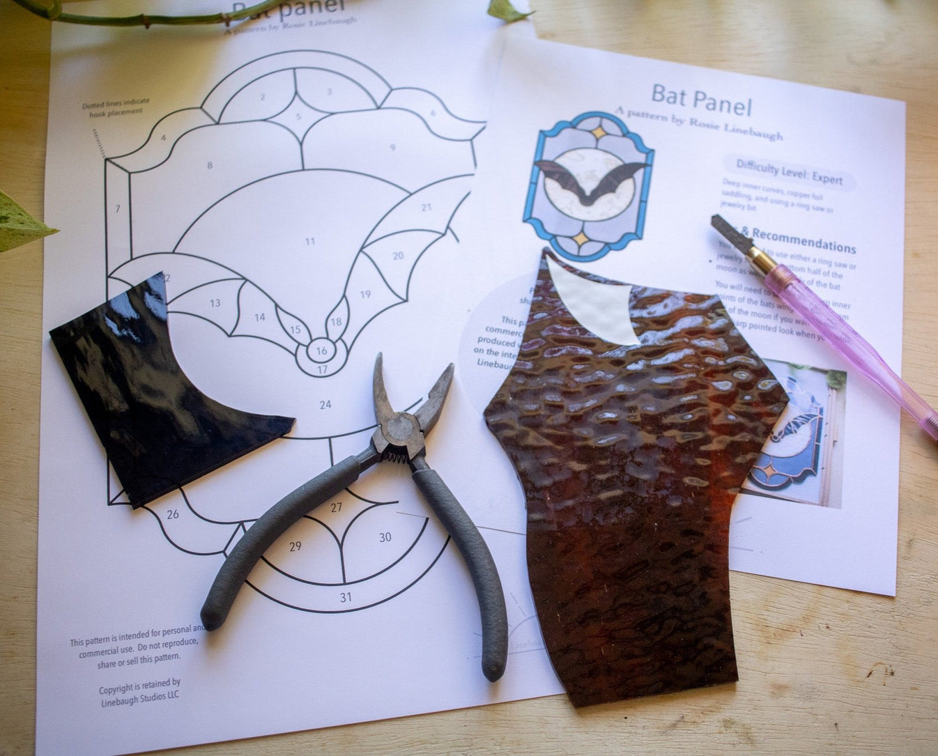 Pattern - Bat Panel – Linebaugh Studios