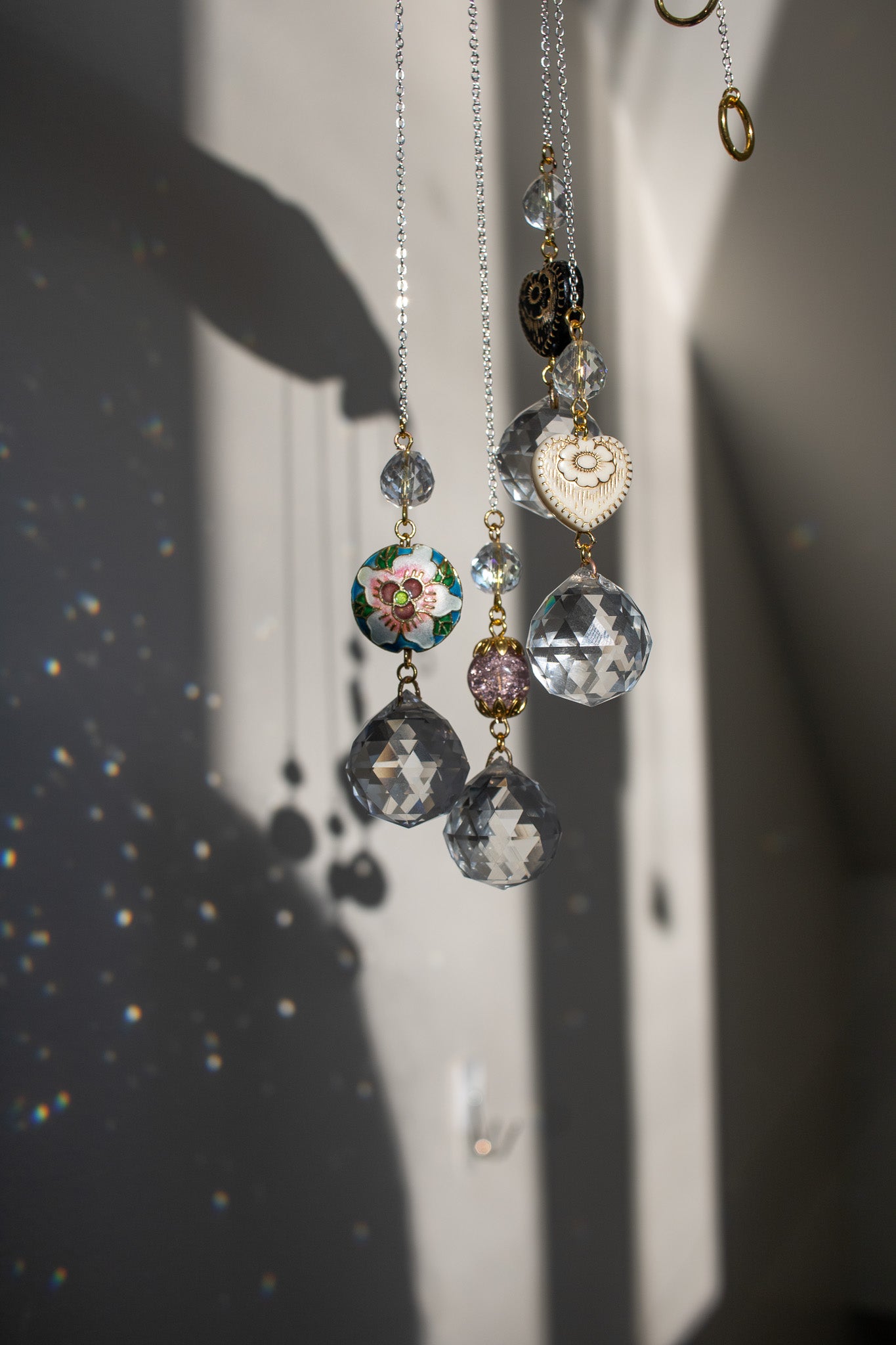 Rainbow Maker Crystal Drops (Mushrooms and Jade) – Linebaugh Studios