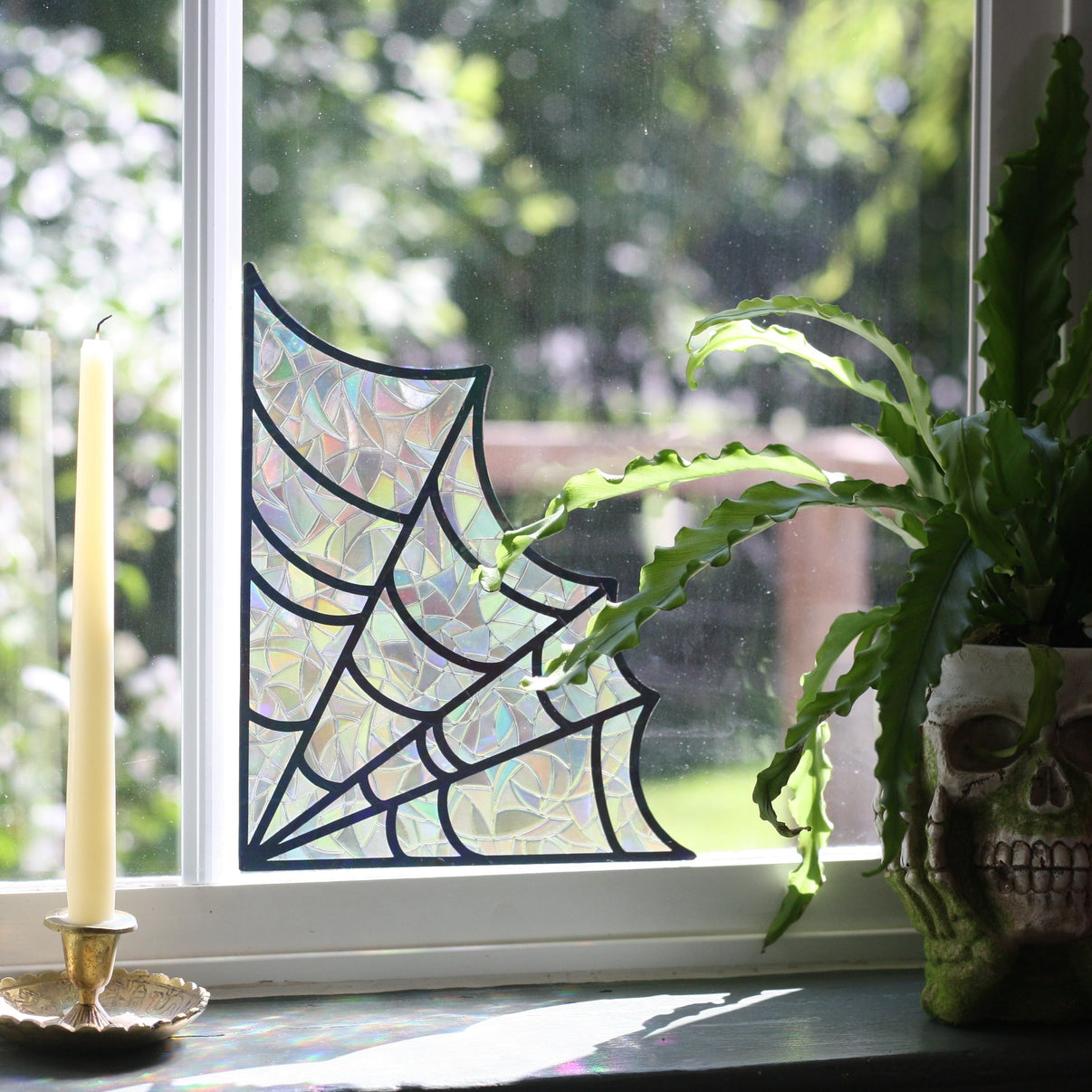 Spider Web Window Cling – Linebaugh Studios